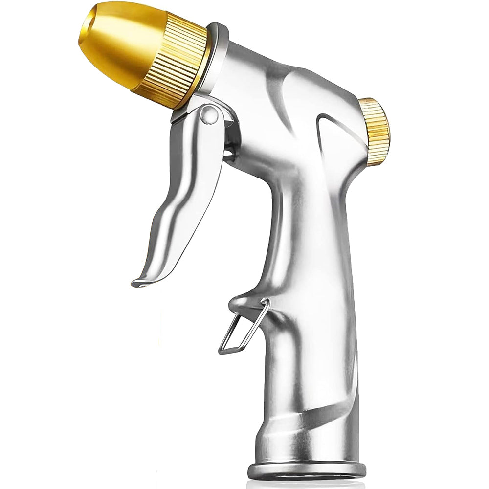 FANHAO Upgraded Heavy Duty Metal 4-Pattern Hose Nozzle Sprayer